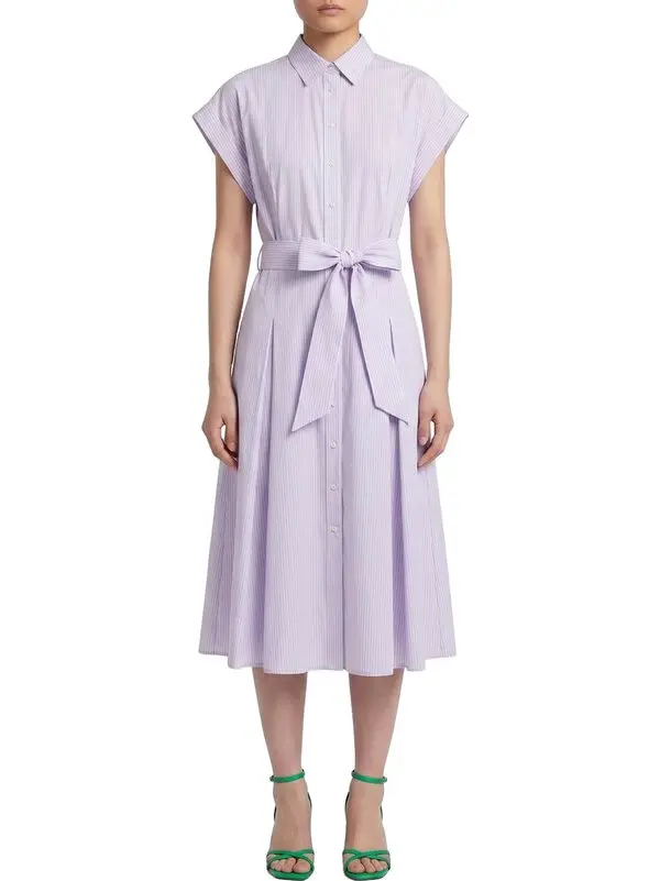 Polo Ralph Lauren Striped Shirt Dress - Lilac
