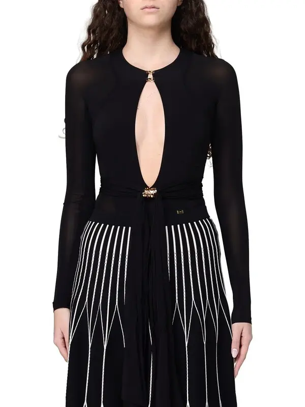 Elisabetta Franchi Viscose Top - Black