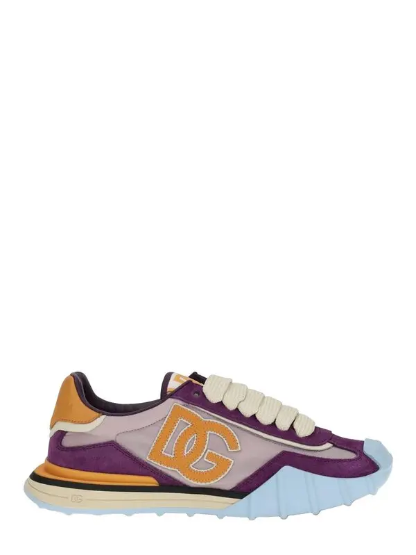 Dolce & Gabbana Lace Up Sneakers - Lilac