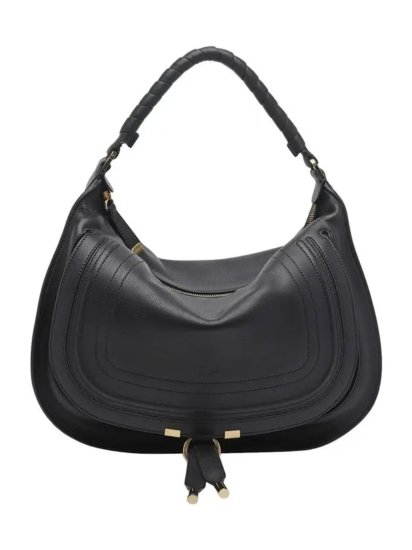 Chloé Marcie Shoulder Bag - Black