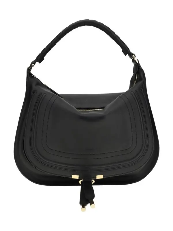 Chloé Marcie Shoulder Bag - Black