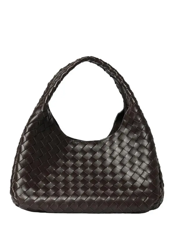 Bottega Veneta Woven Shoulder Bag - Brown