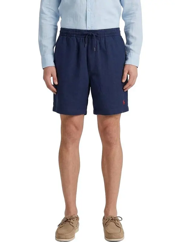 Polo Ralph Lauren Linen Jogging Shorts - Blue
