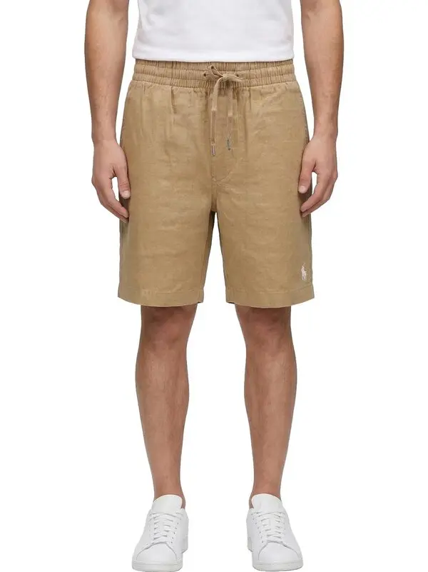 Polo Ralph Lauren Linen Jogging Shorts - Brown