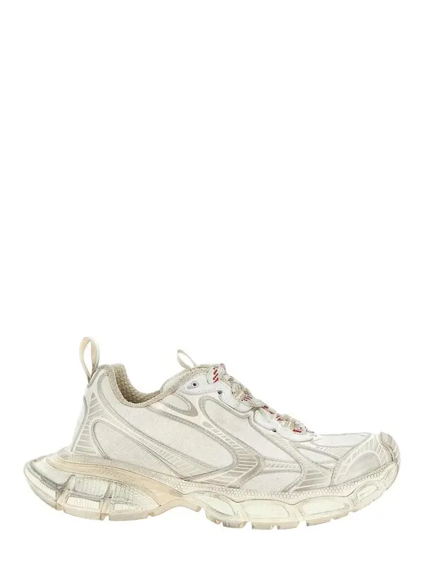 Balenciaga 3xl Mesh And Rubber Sneakers - Silver