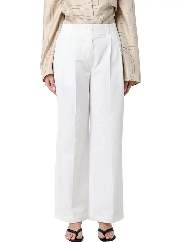 TOTEME Wide Leg Trousers - White