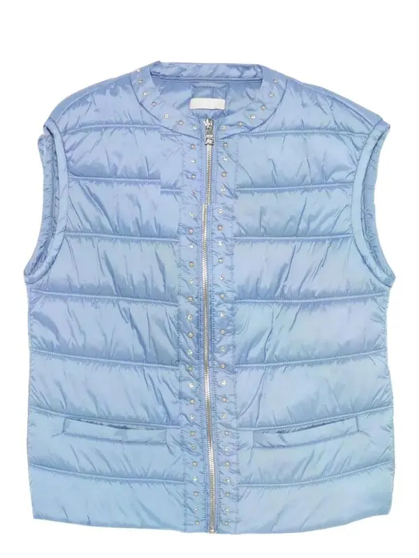 Liu Jo Stud-embellished Gilet - Blue