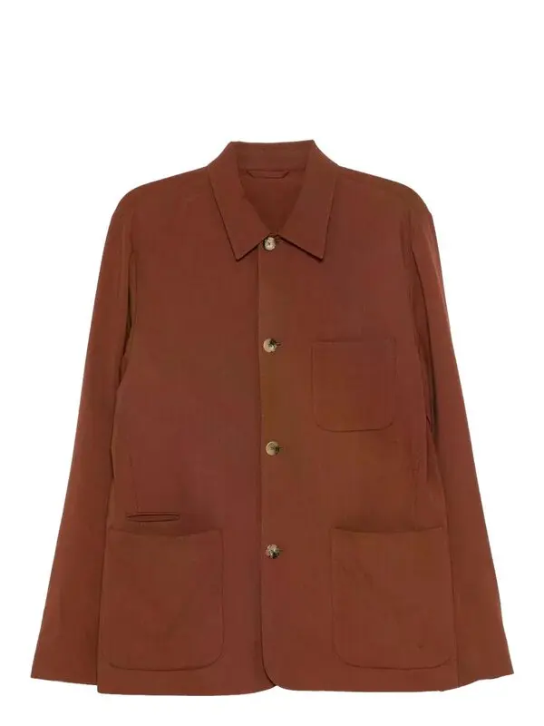 Paul Smith Pocket Long-sleeve Shirt Jacket - Brown