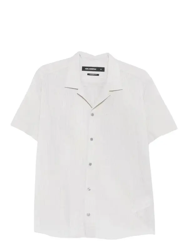 Karl Lagerfeld Striped Modern-fit Shirt - Neutrals