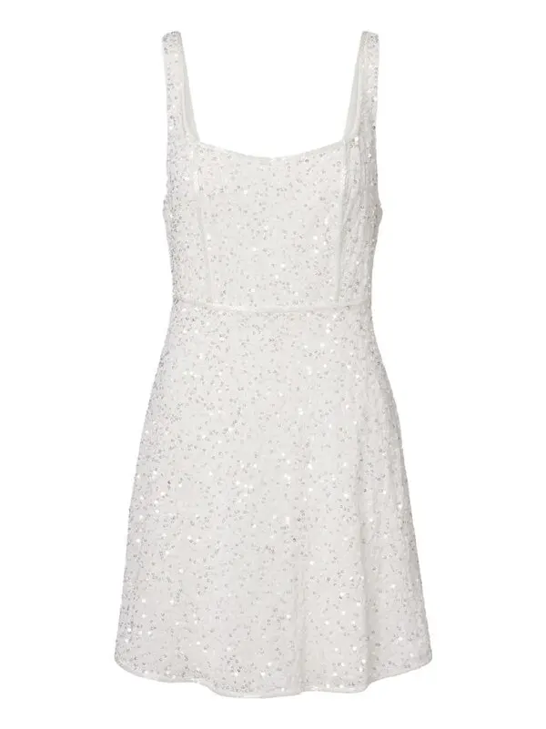 Rixo Ronan Sequined Minidress - White