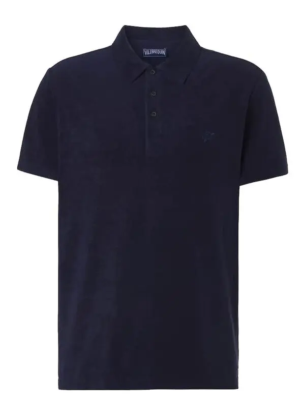 Vilebrequin Cotton-blend Terry Polo Shirt - Blue