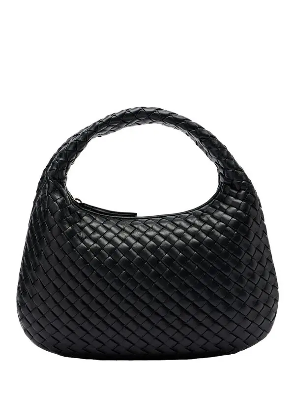 Bottega Veneta Intrecciato Small Top-handle Bag - Black