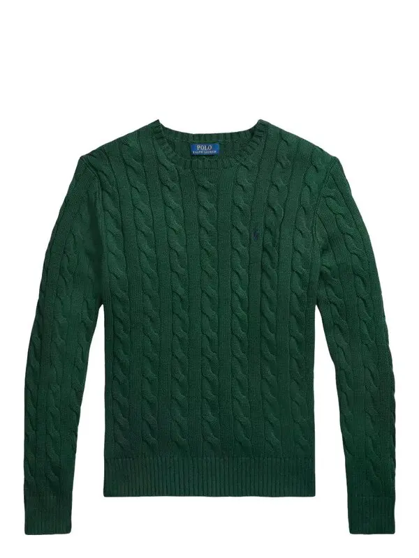 Polo Ralph Lauren Cable-knit Crew-neck Sweater - Green