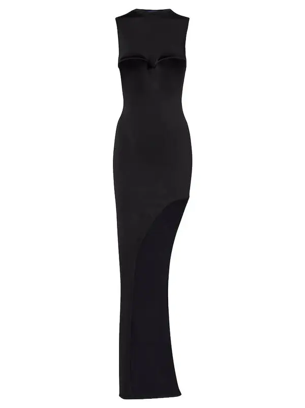 JEAN PAUL GAULTIER Jersey Maxi Dress - Black