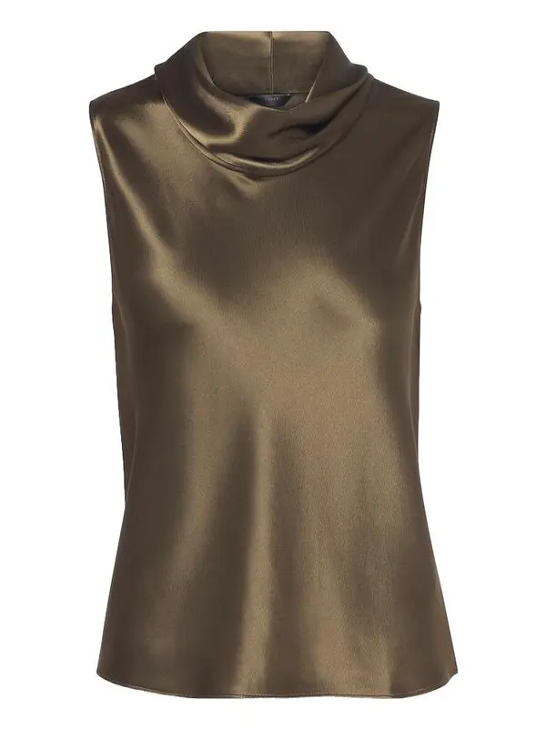 LESET Barb Satin Top - Green
