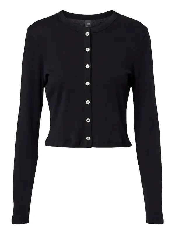 LESET Nando Cotton Cardigan - Black
