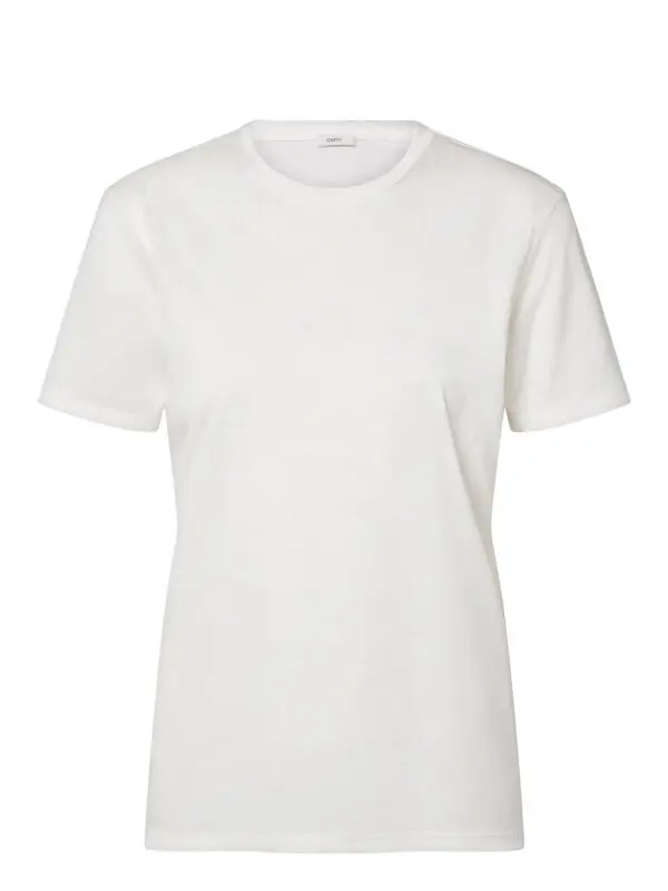 JOSEPH Livia Cotton Jersey Top - White