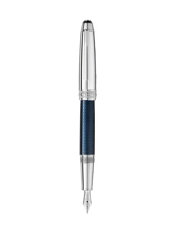 Montblanc Meisterstück Solitaire Doué Hour Classique Fountain Pen - Blue