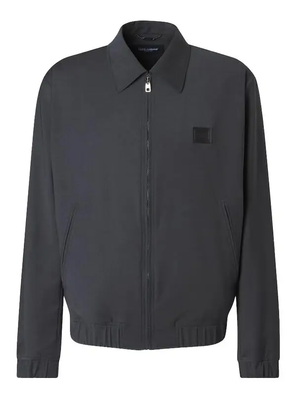 Dolce & Gabbana Wool-blend Blouson Jacket - Grey