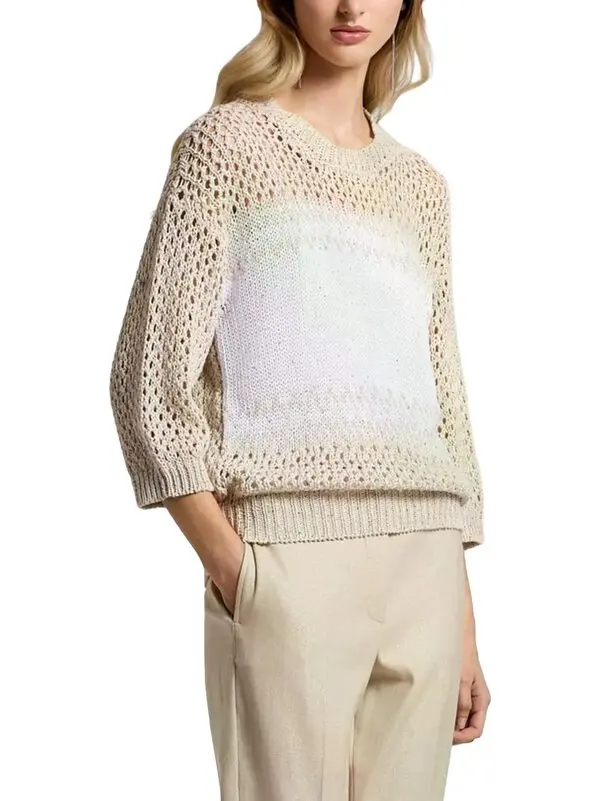 Peserico Openwork Knitwear Jumper - Neutrals