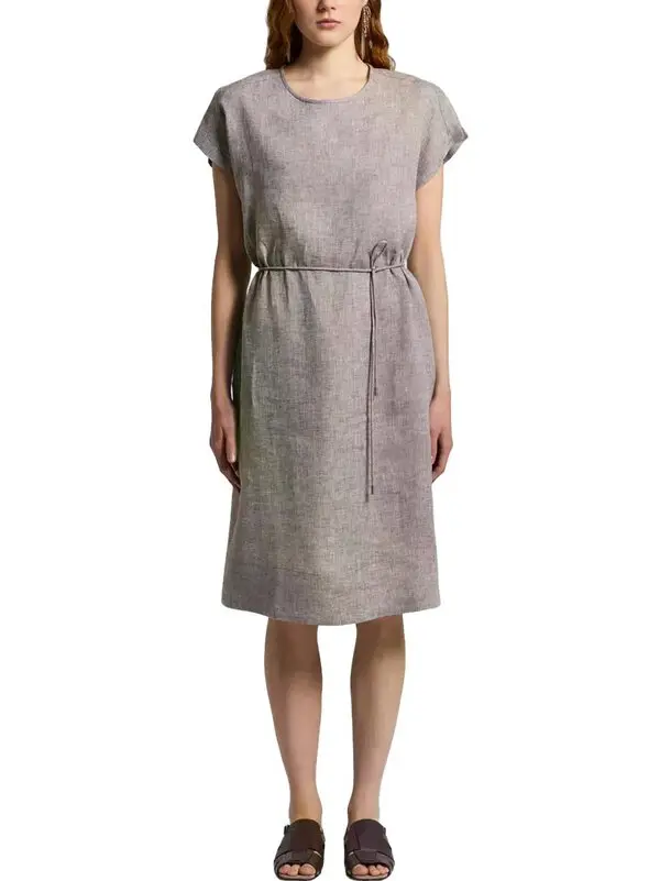 Peserico Tie-waist Dress - Neutrals