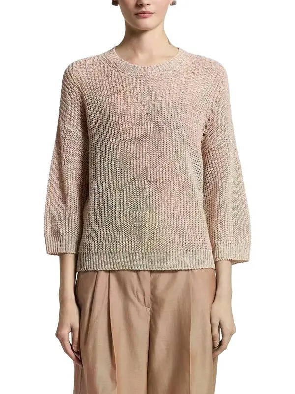 Peserico Openwork Knitwear - Pink