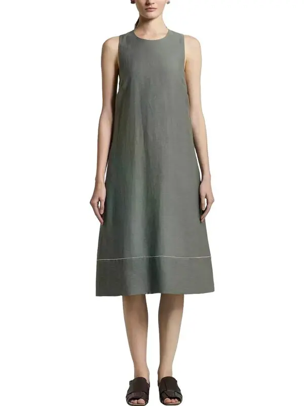 Peserico Crew-neck Midi Dress - Green