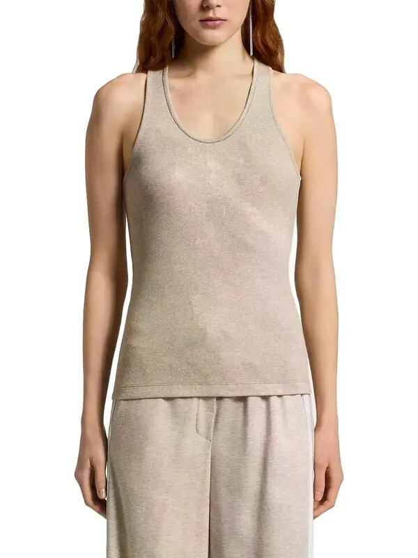 Peserico Ribbed Tank Top - Neutrals