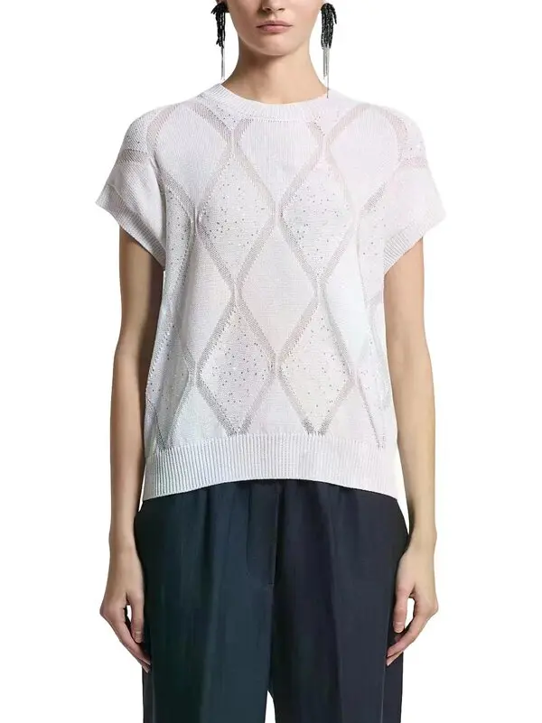 Peserico Knitted Top - White
