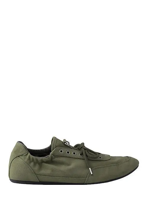 Prada Canvas Trainers - Green