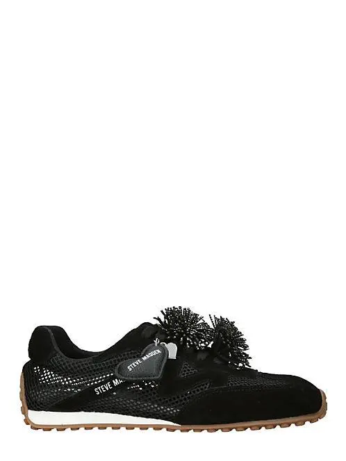 Steve Madden Coheart Faux-leather Trainers - Black