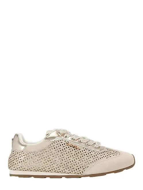 Carvela Tivoli Laser Suede Trainers - Gold