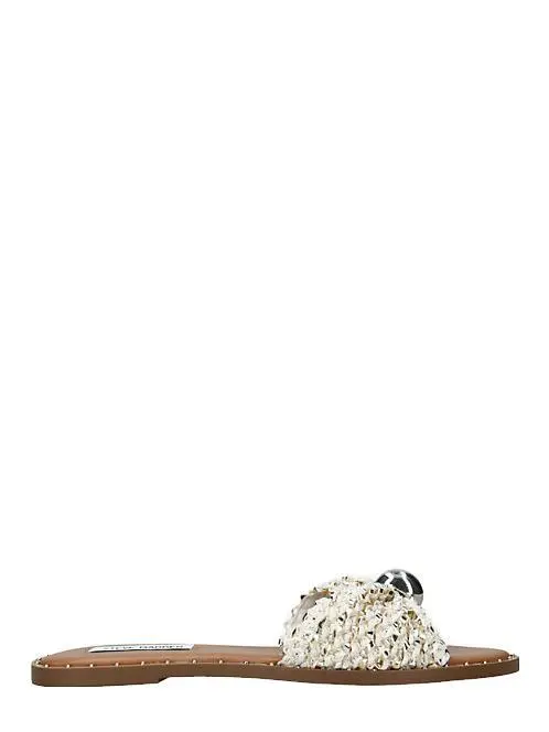 Steve Madden Dipsy Woven Sandals - Cream