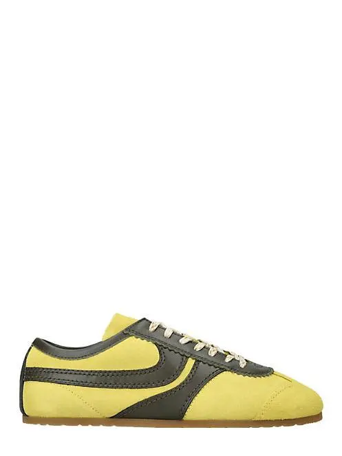 Dries Van Noten Dustin Leather Trainers - Yellow