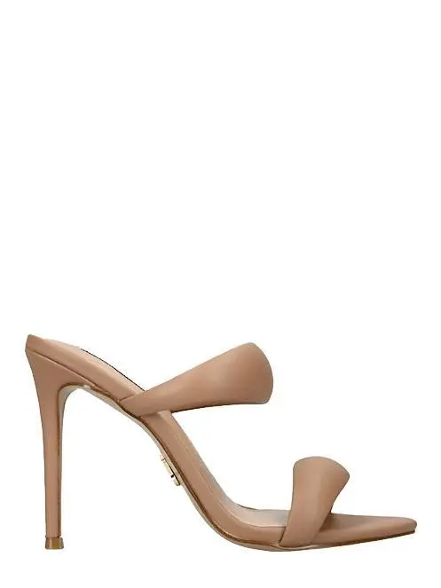 Steve Madden Saturn Heeled Faux-leather Sandals - Tan