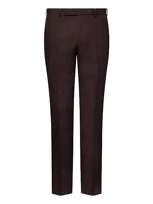 Paul Smith Slim-leg Linen Trousers - Brown