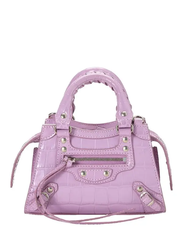 Balenciaga Neo Classic City Embossed Bag - Purple