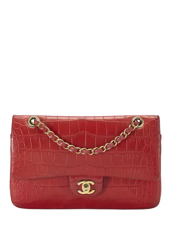 Chanel Classic Double Flap Shoulder Bag - Red