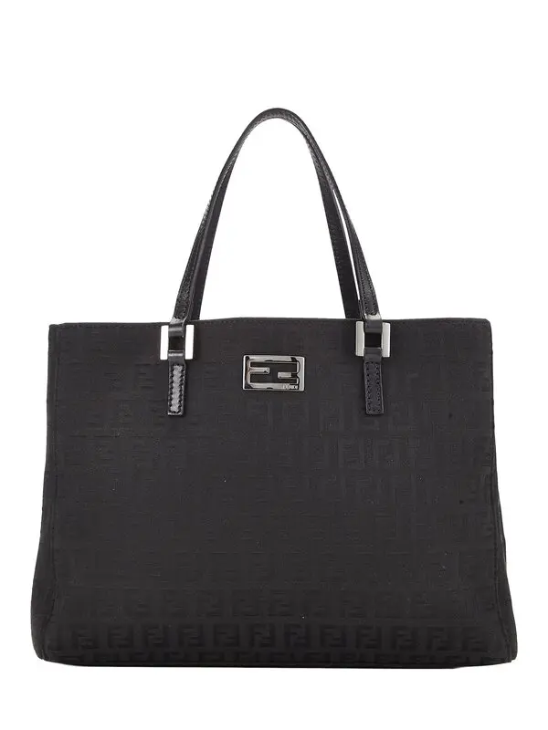 Fendi Zucchino Tote - Black