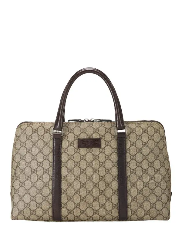 Gucci Gg Supreme Canvas Handbag - Brown