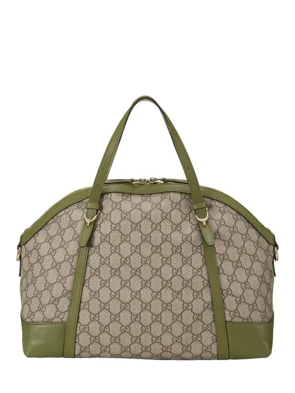 Gucci Gg Supreme Nice Top Handle Bag - Green