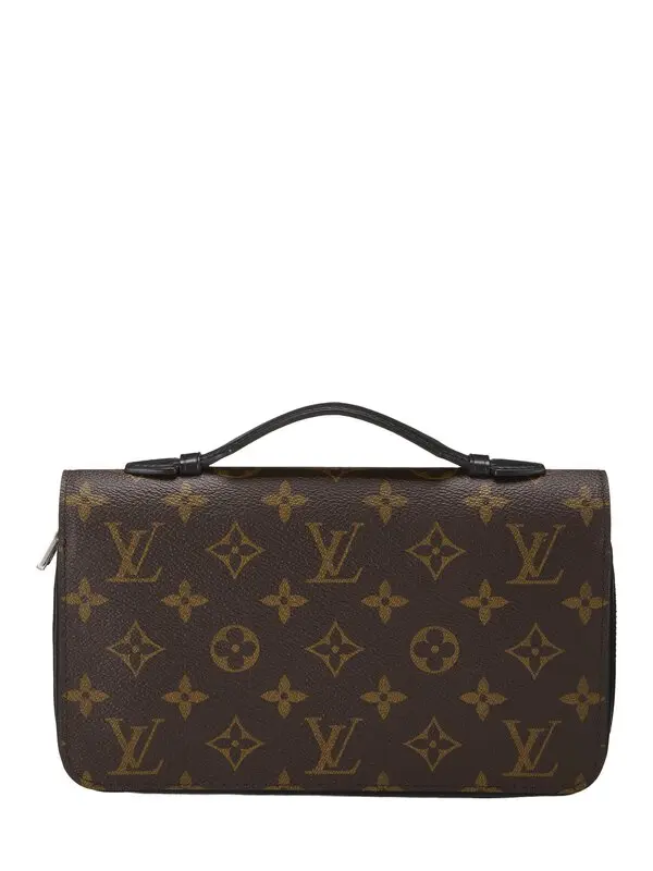 LOUIS VUITTON Macassar Monogram Eclipse Zippy Xl - Brown