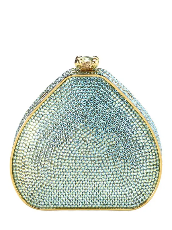 Judith Leiber Crystal Minaudière - Blue