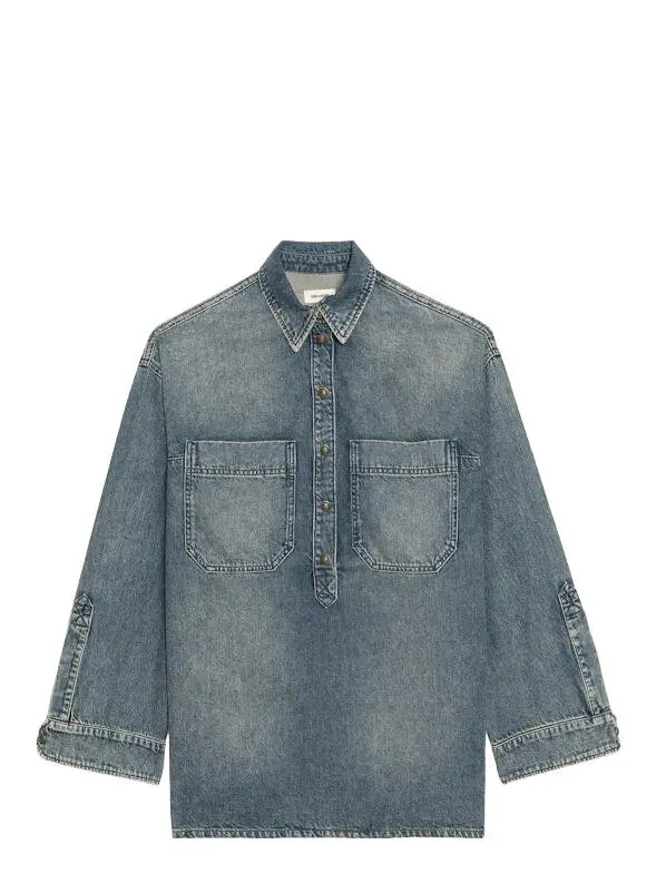 Zadig&Voltaire Timona Denim Shirt - Medium Blue