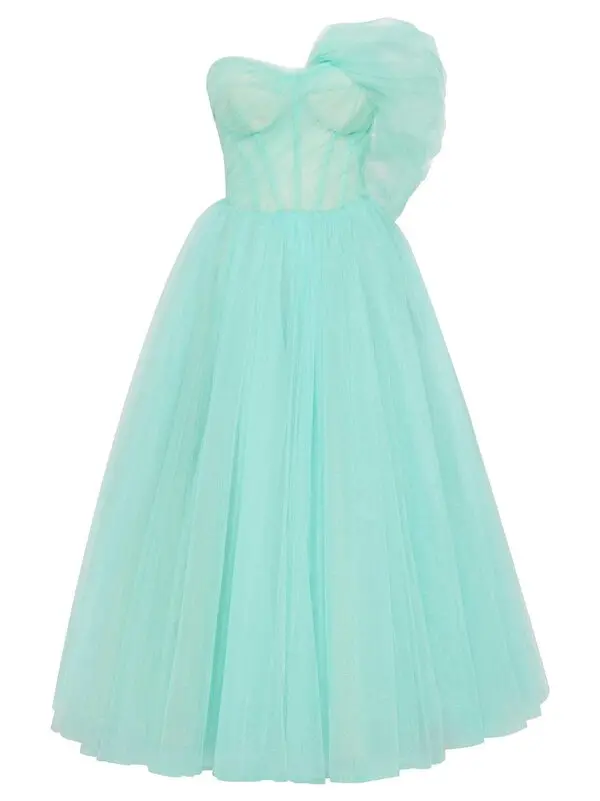 MILLA Tulle Midi Dress - Mint Green