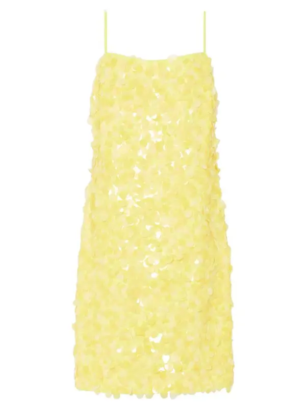 MILLY Colette Sequin Mini Dress - Yellow