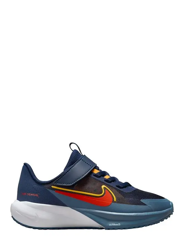 Nike Sonic Fly Athletic Sneakers - Midnight Navy Blue/laser Orange/vast Grey