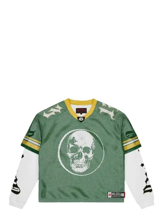 GODSPEED Td Layered Jersey - Green/yellow/white