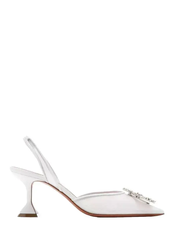 Amina Muaddi Begum Pumps - White