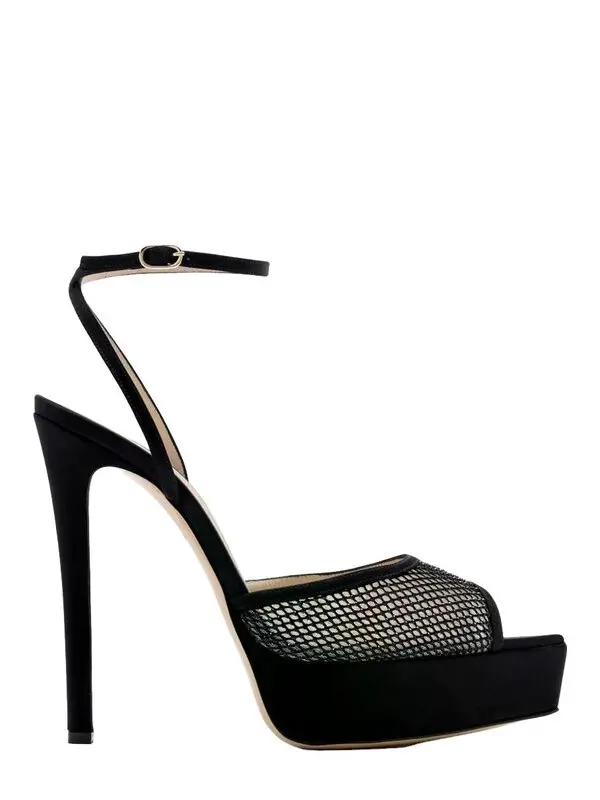 ANDREA WAZEN Loulou Platform Sandals - Black